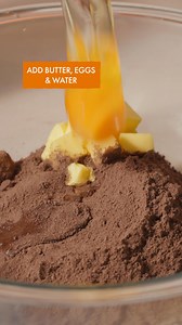 These mini cakes are impressive yet easy to make with our Rich Chocolate Cake Mix! Just use a round cookie cutter, add cream cheese icing, and top with fresh berries for the perfect Christmas treat  | Edmonds Cooking | Facebook