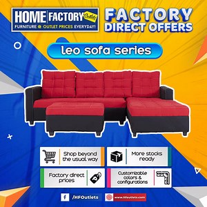 HFO Factory Direct Offers are now here!! With our Factory Direct Offers, you can Choose your COLOR, Choose your SIZE, AND get these items at an unbeatable FACTORY DIRECT PRICE! See you in store to order today! Featured Item : Leo Sofa Tara! Bili na! Visit us to know more! VISIT OR SHOP VIA VIBER: MANDALUYONG BRANCH Viber: 0906-594-4275 Tel# 8695-1338 / 8695-1346 #14 Williams St, Mandaluyong City (behind Unilab) Monday to Sunday – 10:30AM to 8:30PM FAIRVIEW TERRACES BRANCH Viber: 0936-991-2278 Te