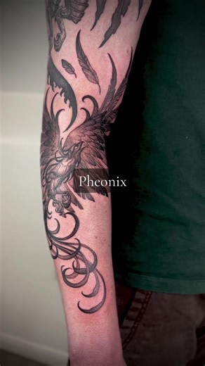 Exploring the Art of Sleeve Tattoos: A Phoenix Design
