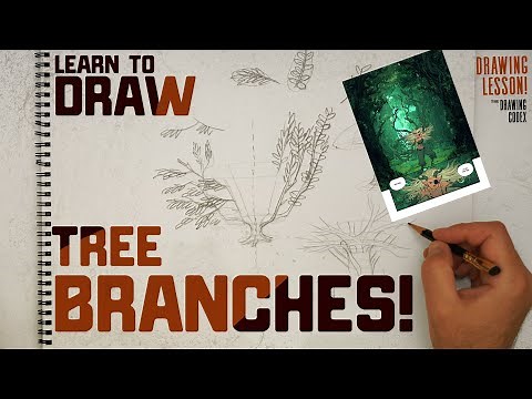 How to Draw Tree Branches and Foliage | Level up your Fundamentals - Comics & Illustration