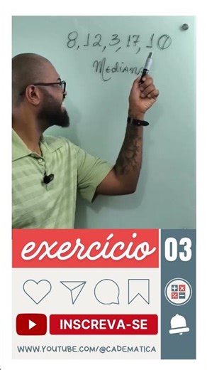 Média, Mediana e Moda | Matemática | 8º ano | Ensino Fundamental