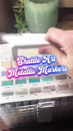 Create Stunning Swatches with Shuttle Art Metallic Markers