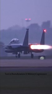 ⚡In thrust we trust — F-15 unleashing its power with full afterburner, tearing through the skies on takeoff, a force of raw energy and unstoppable speed.🇺🇸🇺🇸 | Military Cognizance