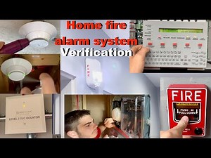 Home fire alarm system verification/full test Notifier NFS-320c addressable fire alarm system