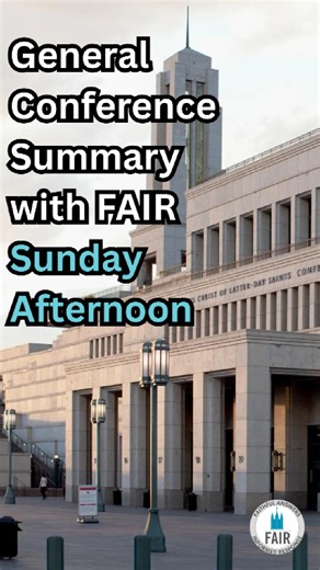 General Conference with FAIR | A Summary of Sunday Afternoon Session | October 2025 Checkout our website at FAIRlatterdaysaints.org #churchofjesuschristoflatterdaysaints #thechurchofjesuschristoflatterdaysaints #churchofjesuschrist #latterdaysaints #mormon #exmormon #mormonchurch #lds #fairmormon #fairlds #fairlatterdaysaints #faithfulanswers #latterdaysaints #faithcrisis #prolds #bookofmormon #faithcrisis #churchhistory #cesletter #debunked #fairconference #christian #cult #faithtransition #eva