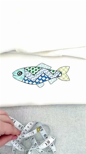 Fish Patchwork #patchworkdesign #fish #embroiderydesigns
