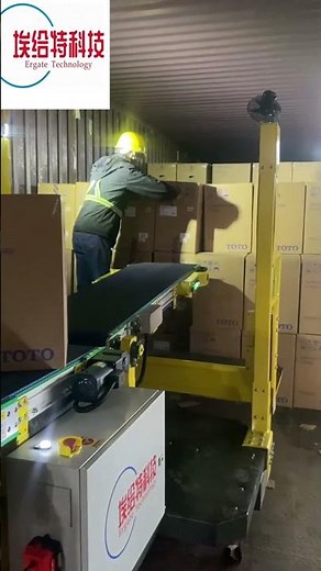 [How to unload heavy and fragile packages from a shipping container SAFELY] #containerunloading