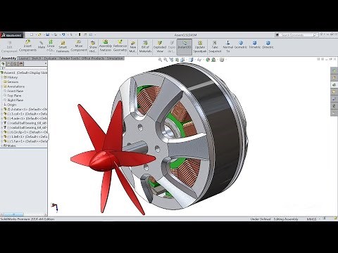 Solidworks tutorial | sketch DC motor in Solidworks
