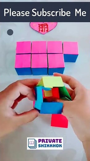 How to Make Paper Rubik's Cube ✨ DIY Origami Magic Infinity Cube ✨ Easy paper crafts