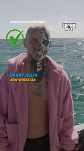 354K views · 3K reactions | Watch as Darby Allin takes on a shark quiz that bites back 麗 Catch more of Darby Allin in CAUGHT! Sharks Strike Back when #SharkWeek returns Sunday, July 20 on Discovery. Get a first look on #AEWDynamite, Wednesday, July 23. | Shark Week | Facebook
