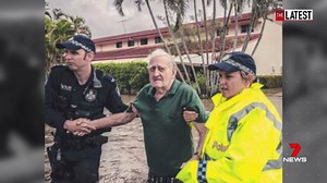 Final Frame: Queensland Deputy Premier Jackie Trad shared a photo of two of the many hundreds of emergency workers and volunteers in Townsville, assisting this elderly gentleman to safer and drier ground. www.7plus.com.au/news #TheLatest #7News | 7NEWS Sydney