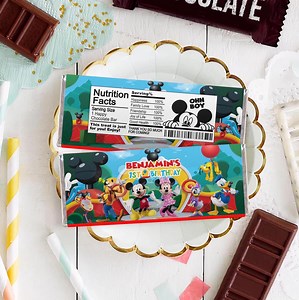Mouse Clubhouse Chocolate Bar Label, Mouse Clubhouse Candy Bar Wrapper, Mouse Clubhouse Chocolate Bar Printable, DIGITAL FILE ONLY 0006 - Etsy