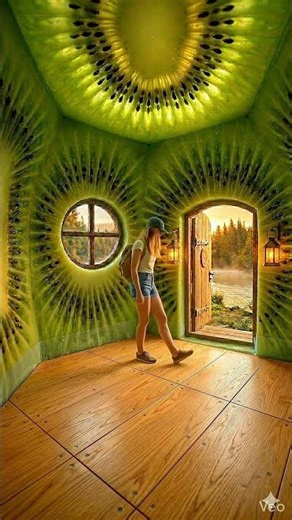 I Built a Luxury House Inside a Giant Kiwi by the Riverside | Full Timelapse Build