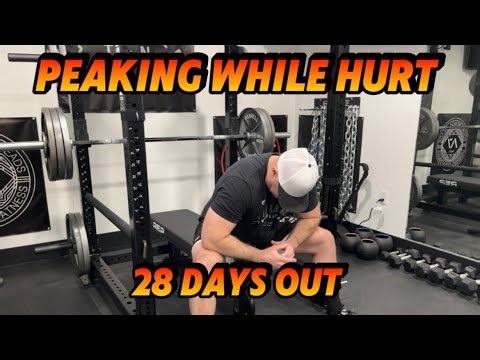 Peaking-Not Breaking | Press Day | Choosing Positivity | 28 Days Out | Powerlifting Meet Prep