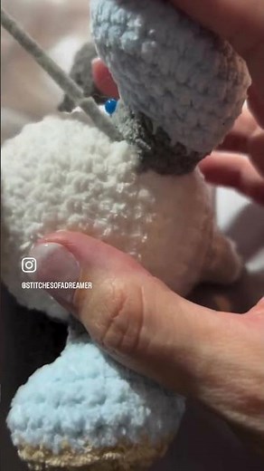 Yoshi Plushie Assembly - Final Steps! #crochet #amigurumi #crochetcommunity