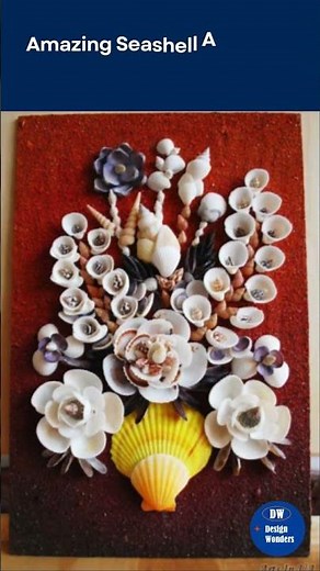 Amazing Seashell Art Ideas Transform Your Home with DIY Decor! #shorts