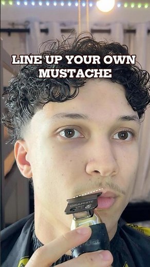 How to line up YOUR OWN MUSTACHE at home