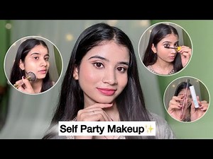 Party Makeup Tutorial for Beginners | Wedding Guest Makeup Look | winter glowy makeup | easy makeup