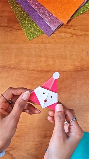 Create your own paper Santa 🎅🏻 #shorts #diy #santa #christmas
