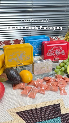 Plastic wrappers or metal tins? The xTool F2 Ultra UV handles both without breaking a sweat. 🍬✨ No melting on the delicate film, no marking sprays on the metal. Just crisp, high-definition detail directly on the material. One machine to control your entire packaging workflow. 👉 Level up your workshop: https://social.xtool.com/4pdzgLG #xtool #xtoolmade #xtoolf2ultrauv #uvlaser #uv #laserengraving #lasermarking #micronprecision #coldprocessing | xTool
