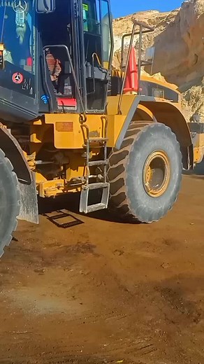Caterpillar Loader at Construction Site Overview