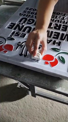 How to paint a headstone.