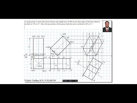 Example 01 on Projection of Solids