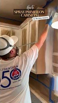 How to spray prime kitchen cabinet boxes like a pro phase one