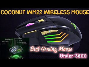 Best Wireless Gaming Mouse|Coconut WM22 7rgb led |Best budget ₹799
