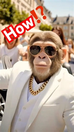 Can you transform like that|rich monkey#foryou #monkey #money #transformation #animation #fitness