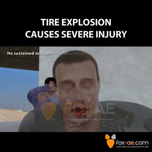 Tire Explosion Causes Severe Injury