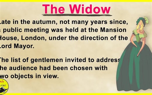 Learn English through Story 🔥 The Widow - Graded Reader Level 4