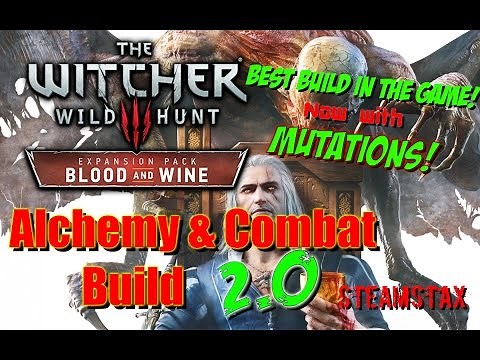 Witcher 3: Blood & Wine - Alchemy & Combat Build 2.0 - Most OP Build Yet!? - SteamStax