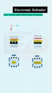 Auto transfer switch ATS power connection #fbreels #foryoupageシ #electrician #electronics #watch #project #Official #electricalengineering #videos #electrical @top fans 𝐄𝐥𝐞𝐜𝐜𝐭𝐫𝐨𝐧𝐢𝐜 𝐃𝐞𝐟𝐞𝐧𝐝𝐞𝐫 | Elecctronic Defender