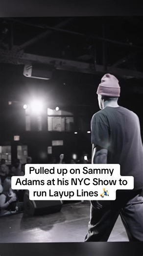 had to pullup on @SAMMYADAMS to run some live layup lines in NYC #sammyadams #rap #wnba