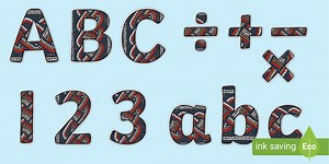 Mosaic Display Lettering