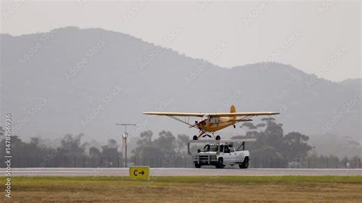 Piper Cub Stunt Takeoff at Avalon Airshow 2025