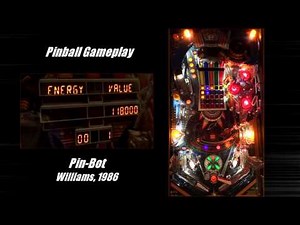 Pin-Bot pinball machine gameplay (Williams, 1986)