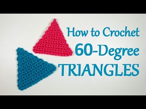 How to Crochet a 60-Degree Triangle | Yay For Yarn