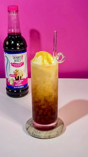 ✨ROOT BEER FLOAT✨ Sip back to the good ole’ days- without the sugar spiral.🥤 Drop a “🤎” for the deets! | Skinny Mixes