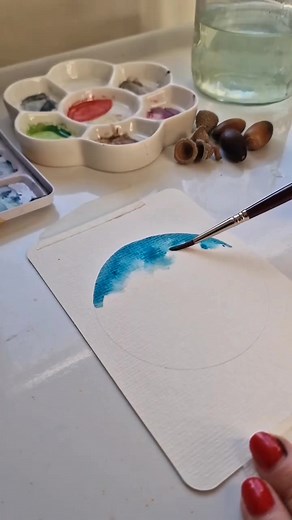 Beautiful watercolor painting tutorial ✨✨✨ . . . . #art #artist #watercolor #watercolorpainting #watercolorart | MDJonyislam