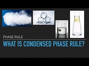 What is condensed phase rule? | Phase Rule | Physical Chemistry