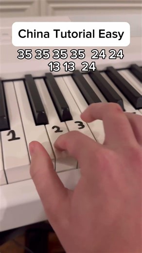 China Tutorial Easy! #piano #pianotutorial #easy