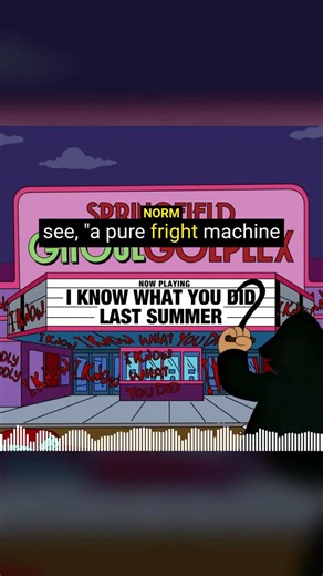 Springfield Googolplex on Instagram: "NEW EPISODE. To revisit I Know What You Did Last Summer and its Simpsons parody in “Treehouse of Horror X,” we caught up with @norm.wilner, the film critic quoted on the cover of every damn home release of the movie! Link in bio. . . . . . #thesimpsons #podcast #iknowwhatyoudidlastsummer #ikwydls #simpsonsmoviereferences #film #movie #movies #cinema"