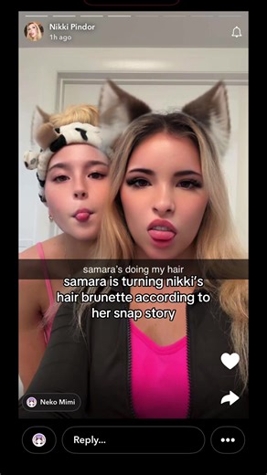 Samara Turns Nikki's Hair Brunette in New Snap