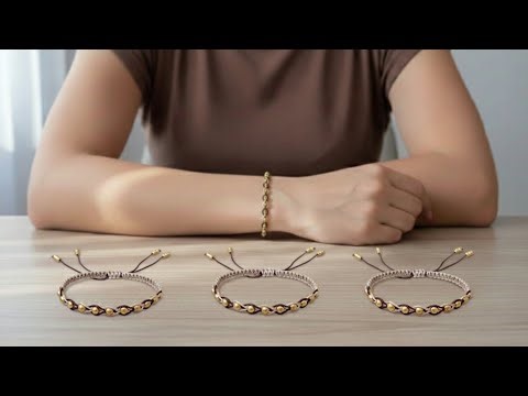 ✨ DIY Macramé Bracelet with Beads | Elegant & Trendy Handmade Jewelry Tutorial