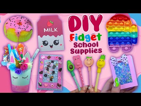 11 Fidget School Supplies - You will be SURPRISED - Viral TIKTOK Fidget Toys - Funny POP IT