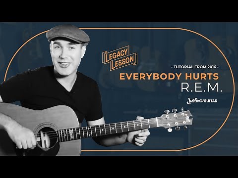 How to play Everybody Hurts by R.E.M. | Easy Guitar Lesson