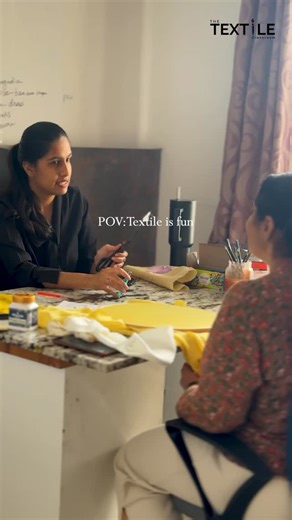 The Textile Classroom on Instagram: "Textile is fun, and this video proves it! ✨🎨 From water-colour to marbling, resist to pigment… every fabric has a story, and Ananya knows exactly how to bring it alive. If art excites you and fabric inspires you, you’re in the right place. 💛 Welcome to The Textile Classroom! DM to join our next batch."