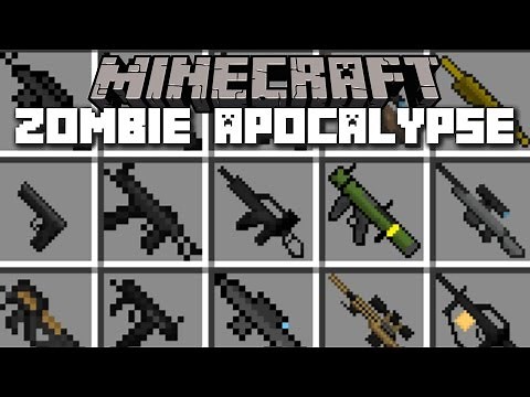 Minecraft ZOMBIE APOCALYPSE MOD / SURVIVE THE DREADED ZOMBIE INVASION!! Minecraft